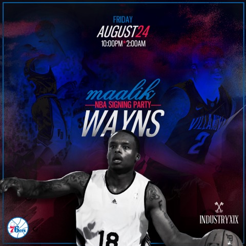 Philadelphia 76ers Maalik Wayns Official Signing Party 8/24/12 at ...
