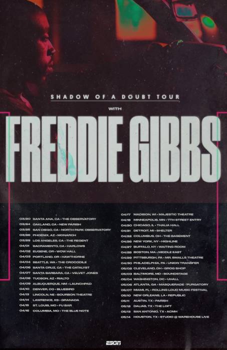 Freddie Gibbs Announces 'Shawdow Of A Doubt' Tour Dates