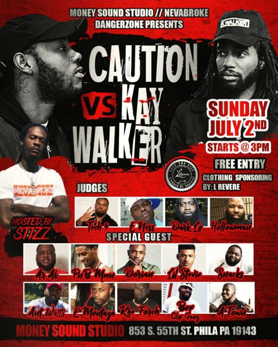 MoneySoundStudio Presents: CAUTION VS K. WALKER (Rap Battle) | Home of ...