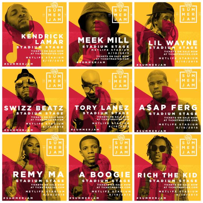 Hot97 Presents “Summer Jam 25” 2018 on June 10th at Met Life Stadium ...