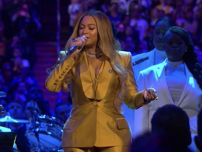 Beyonce Opened “A Celebration of Life: Remembering Kobe and Gianna ...