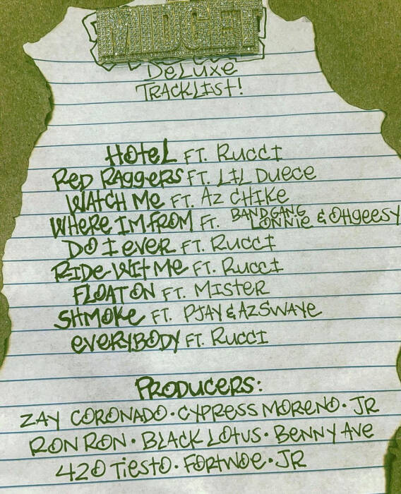 Rucci’s drops Midget Deluxe Album with 9 New Tracks ft. Ohgeesy ...