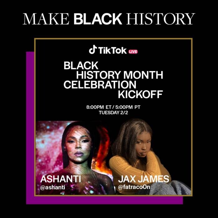Ashanti Kicks Off TikTok’s Black History Month Celebration | Home of ...