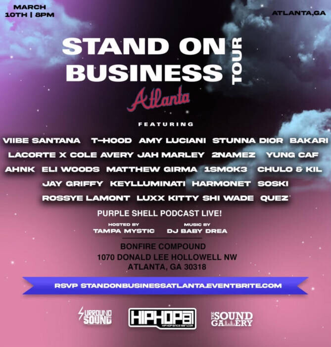 HipHopSince1987 Presents STAND ON BUSINESS TOUR Atlanta | Home of Hip ...