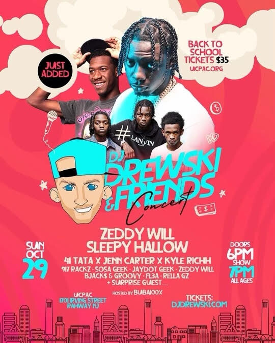 DJ Drewski and Friends Live Oct 29th Featuring Sleepy Hallow, 41 TATA ...